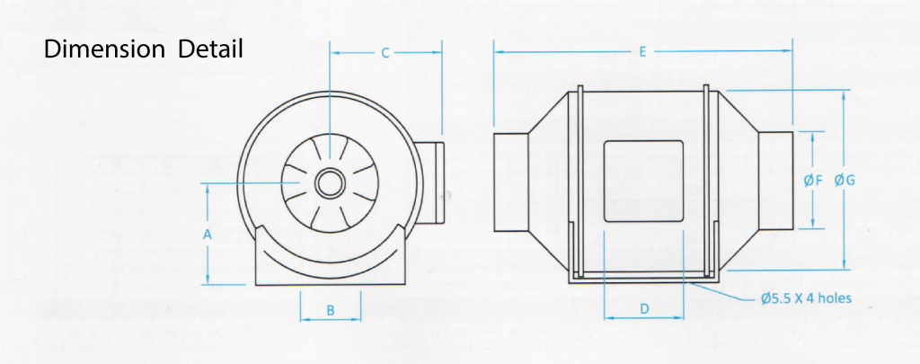 In-line Mixed Flow Duct Fan - IHT Smart Technology