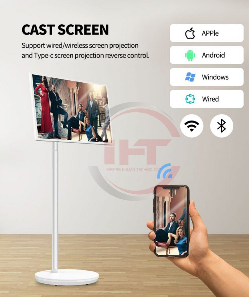 32" Portable Rotate Smart Screen Display with Touch Function - IHT ...