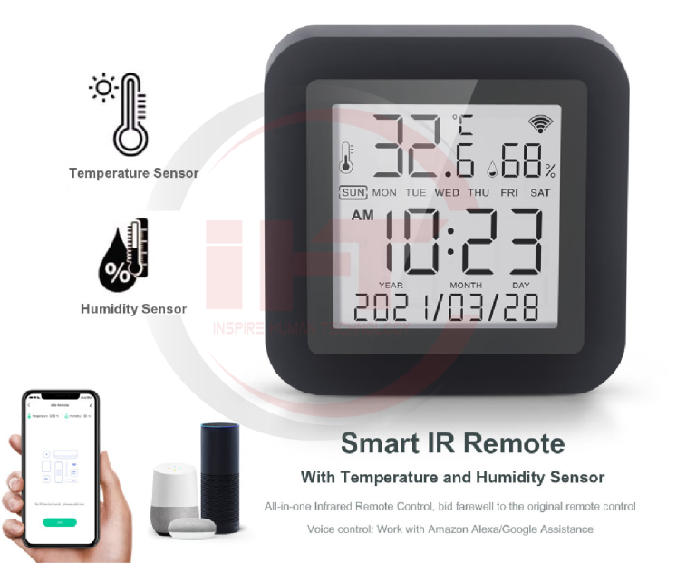 Smart WiFi Temperature Humidity Sensor With IR Control - IHT Smart ...